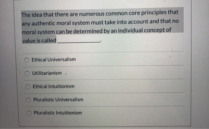 Solved The idea that there are numerous common core | Chegg.com