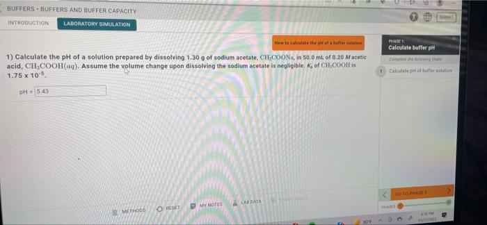 Solved BUFFERS - BUFFERS AND BUFFER CAPACITY INTRODUCTION | Chegg.com