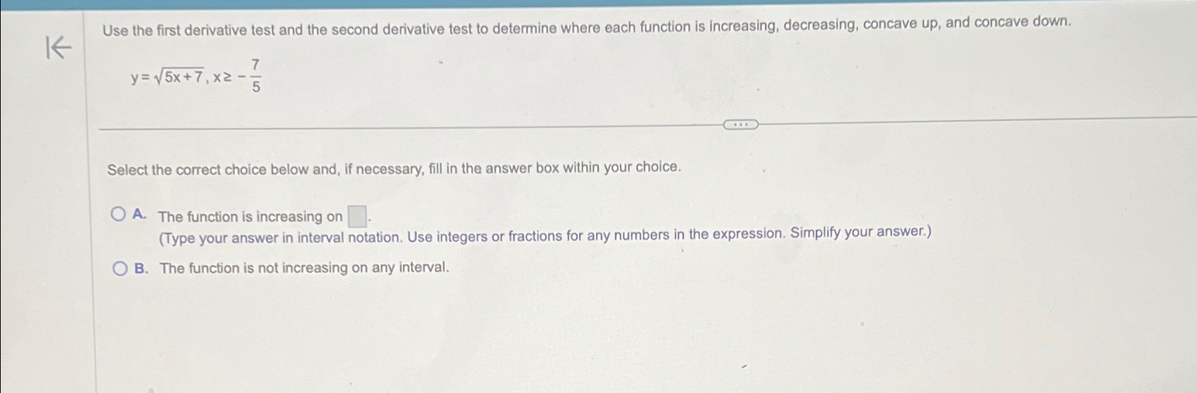 Solved Use the first derivative test and the second | Chegg.com