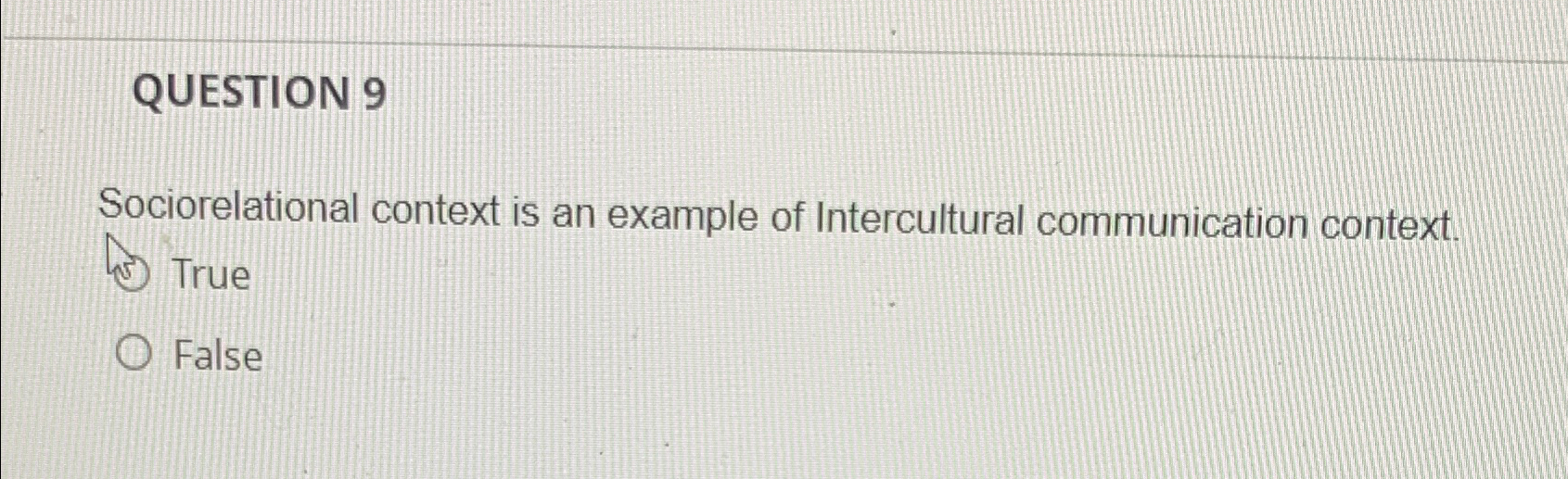 Solved QUESTION 9Sociorelational context is an example of | Chegg.com