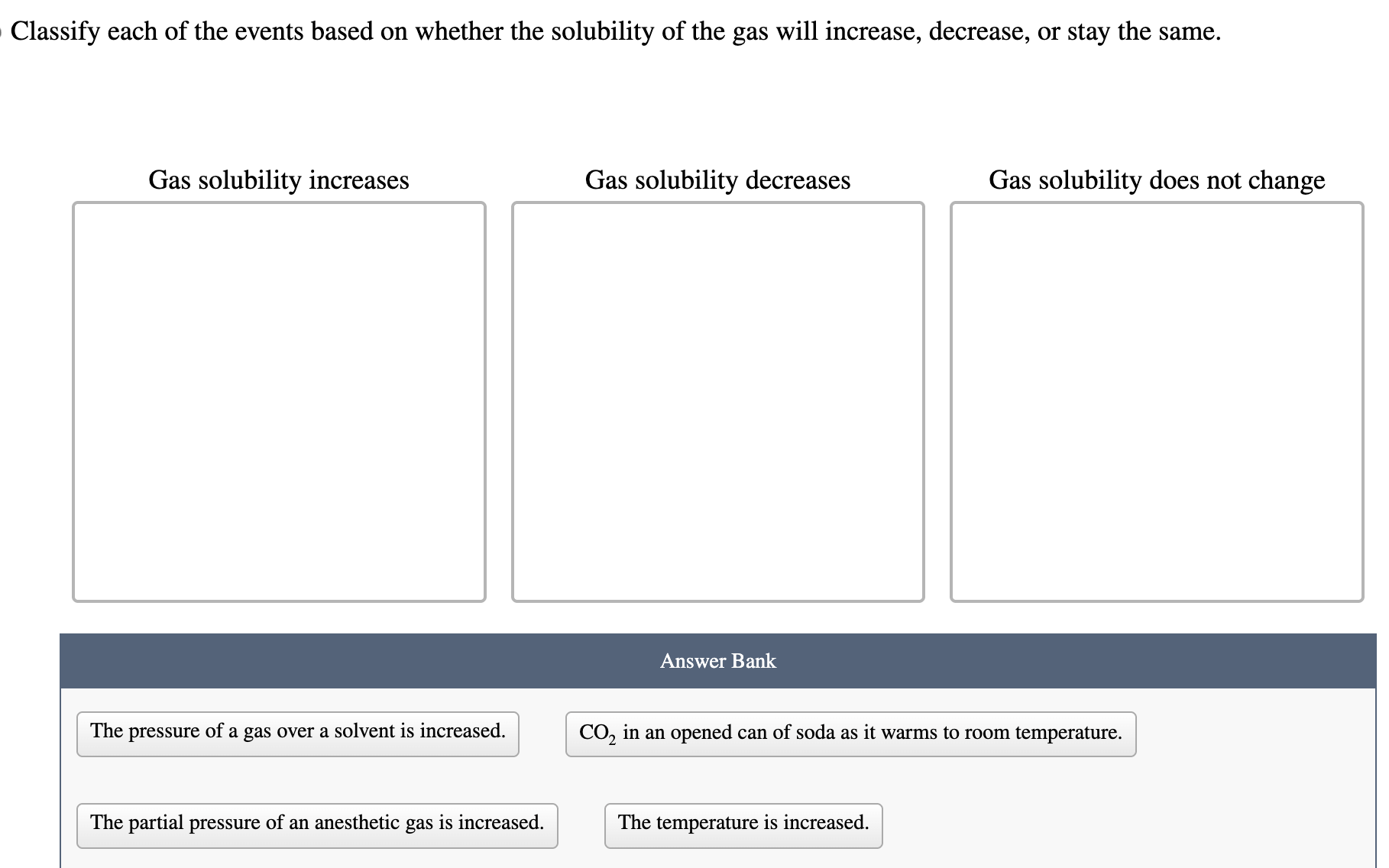 Solved Classify each of the events based on whether the | Chegg.com