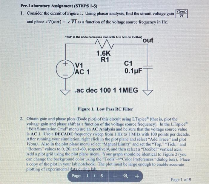 Solved 1. Consider the circuit of Figure 1. Using phasor | Chegg.com