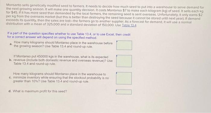 Solved Additional Algo 13−11 Order Quantity to Achieve a | Chegg.com
