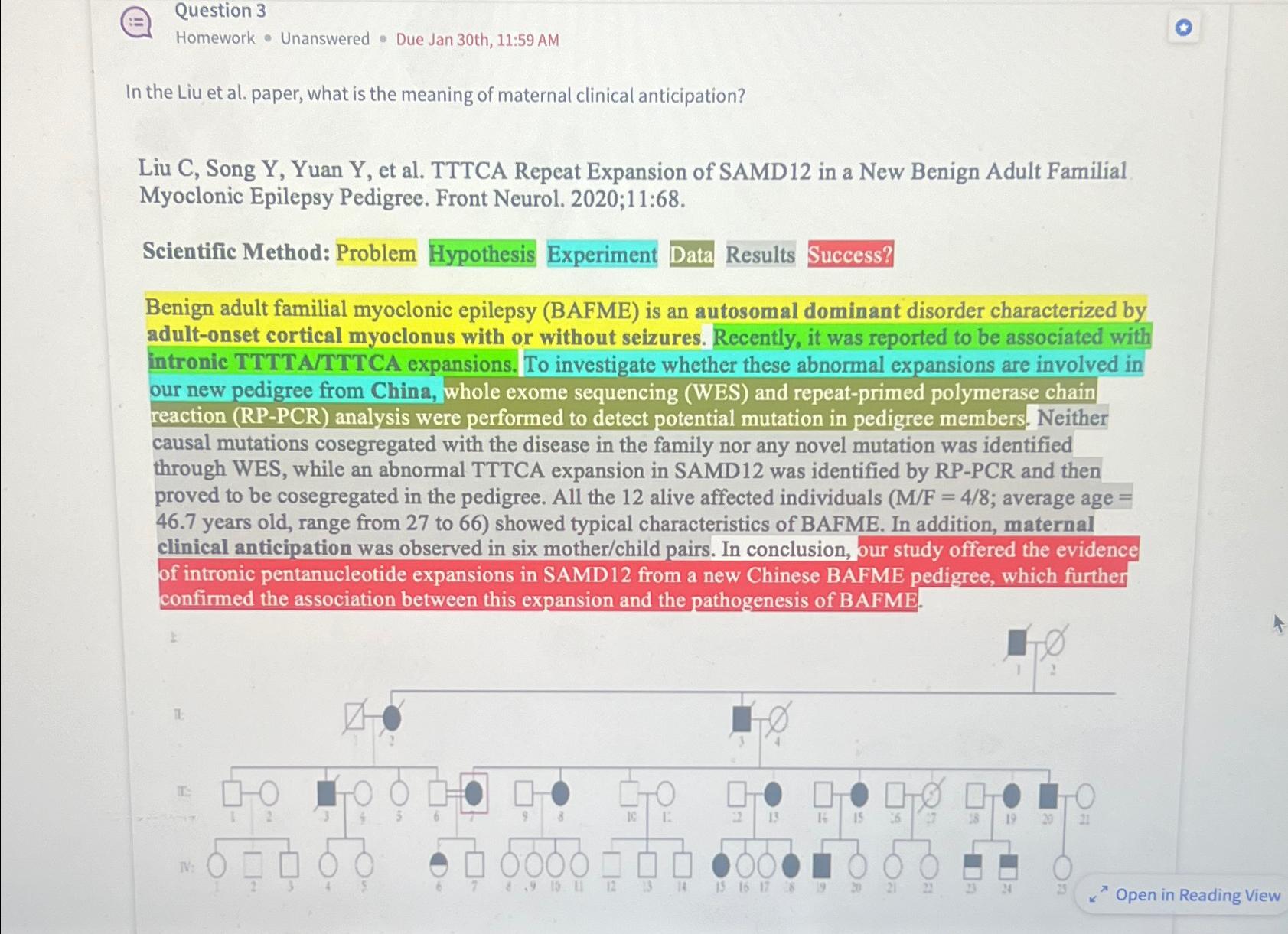 Solved Question 3Homework * ﻿Unanswered * ﻿Due Jan | Chegg.com