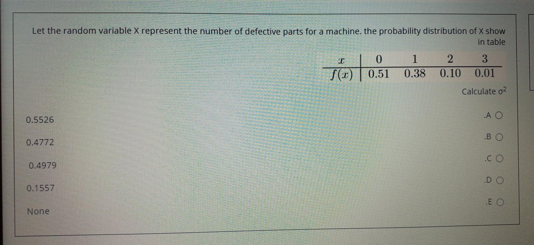 Solved Let the random variable X represent the number of | Chegg.com