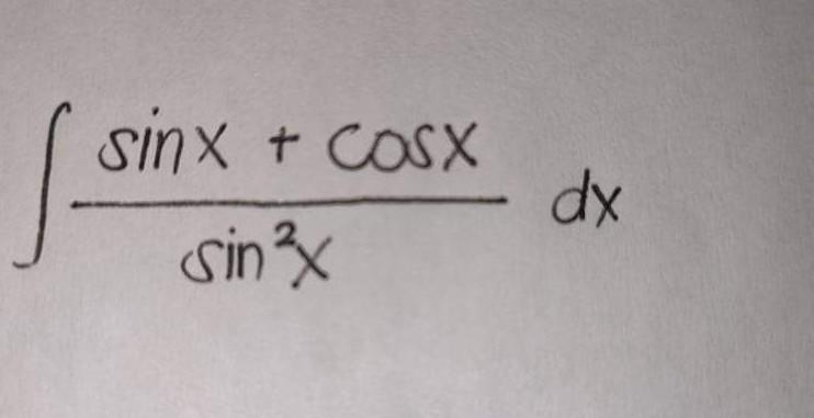 Solved sinx + cosx sin 2x dx | Chegg.com