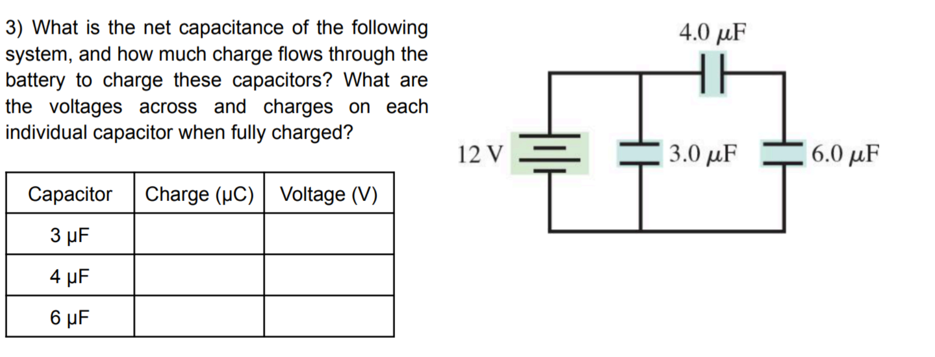 Solved What is the net capacitance of the followingsystem, | Chegg.com
