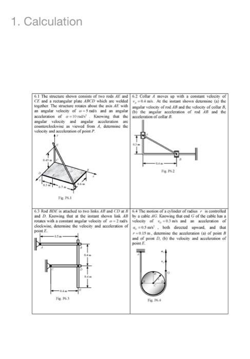 Solved 1. Calculation6.1 The structure shown consists of two | Chegg.com