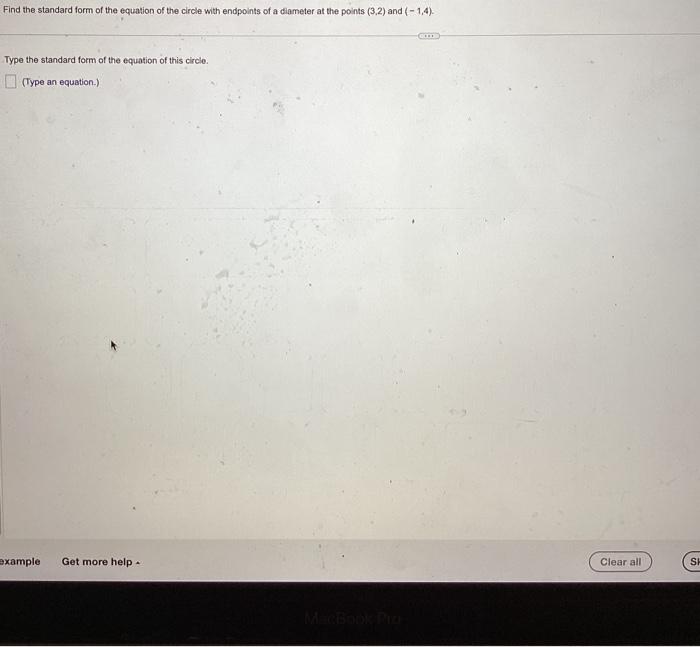 Solved Find the standard form of the equation of the circle | Chegg.com