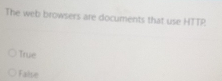 Solved The web browsers are documents that use | Chegg.com