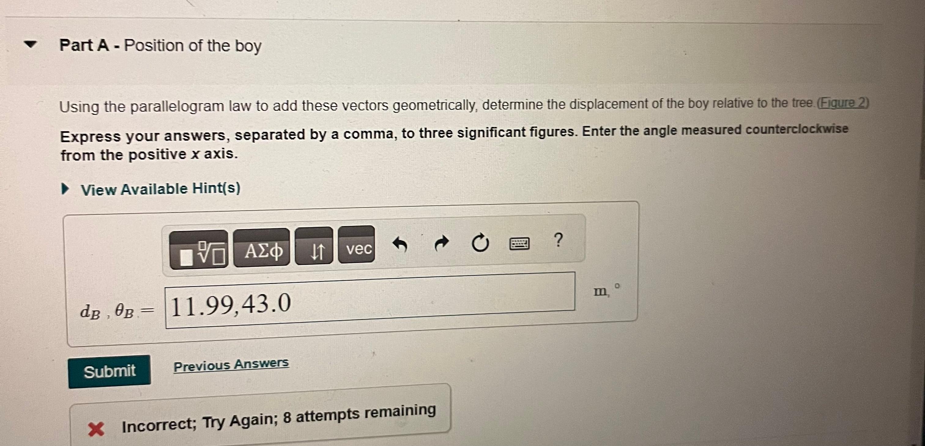 Learning Goal:To be able to add and subtract vectors | Chegg.com