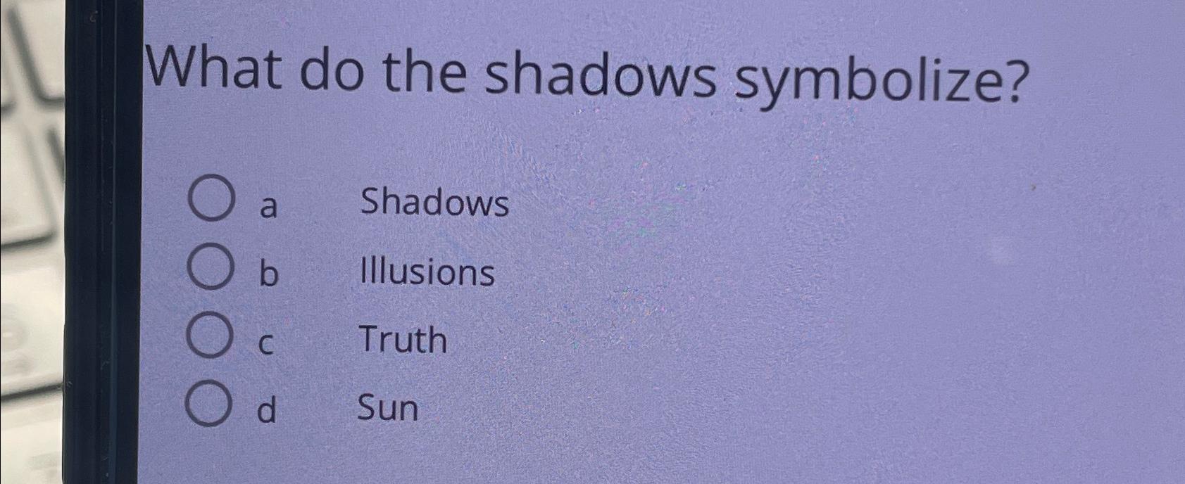 Solved What do the shadows | Chegg.com