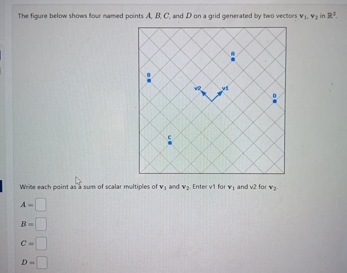 Solved The figure below shows four named points A,B,C, ﻿and | Chegg.com