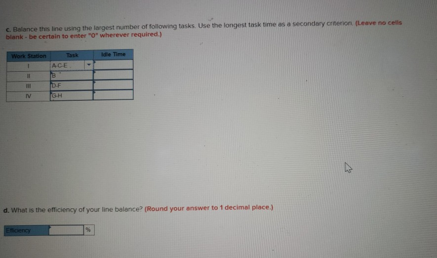 Solved Problem 8-6 The desired daily output for an assembly | Chegg.com