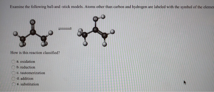 Solved Examine the following ball-and -stick models. Atoms | Chegg.com