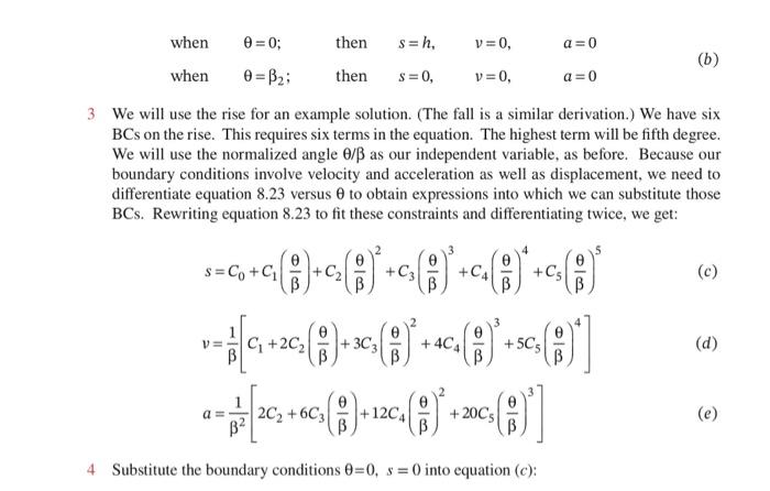 Solved Problem: Consider the same cam design CEP | Chegg.com