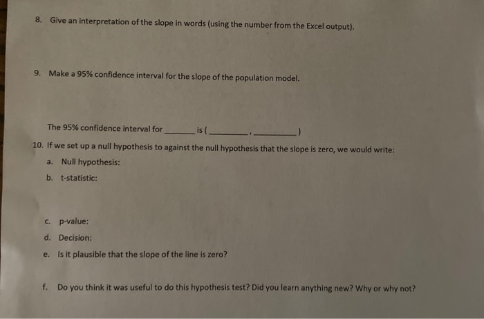 Solved Coefficients Standard Error t Stat P-value Lower 95% | Chegg.com