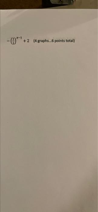 Solved -**" + +2 (4 graphs...6 points total) | Chegg.com