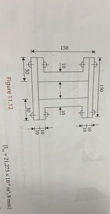 Solved 11.4 A built-up beam of box section (fig. 11.12) is | Chegg.com