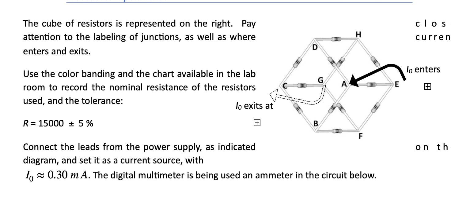 Solved Redraw the resistor cube as a combination of series | Chegg.com