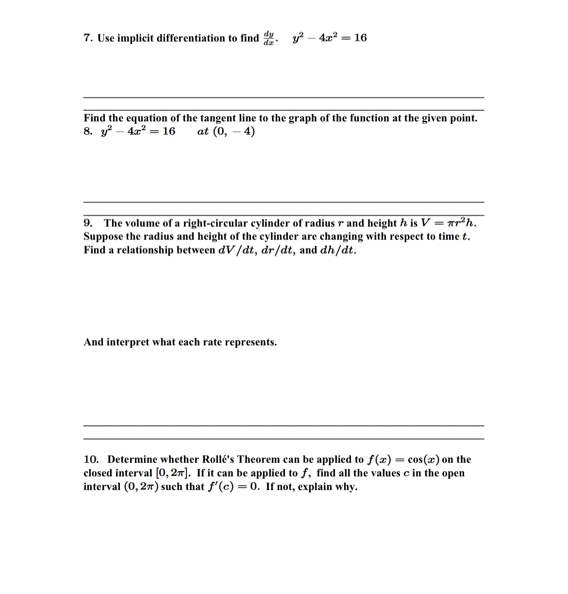 Solved Use implicit differentiation to find | Chegg.com