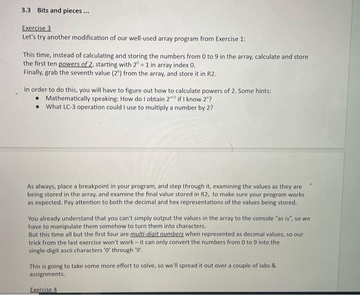 Solved Exercise 1 Use .BLKW to set up a remote array of 10 | Chegg.com