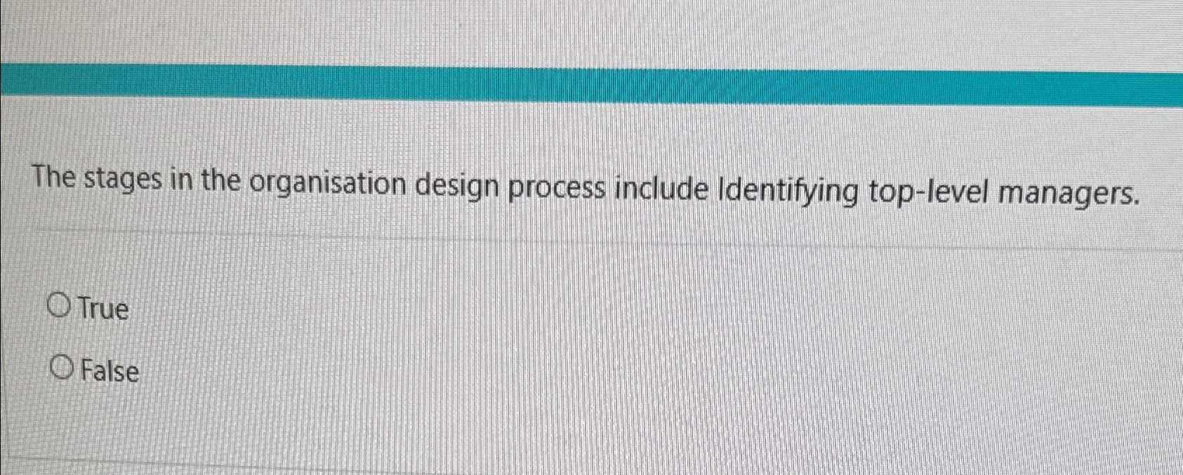 Solved The stages in the organisation design process include | Chegg.com