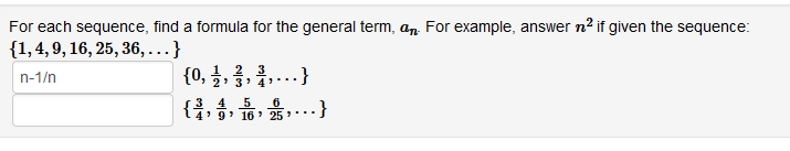 Solved For each sequence, find a formula for the general | Chegg.com