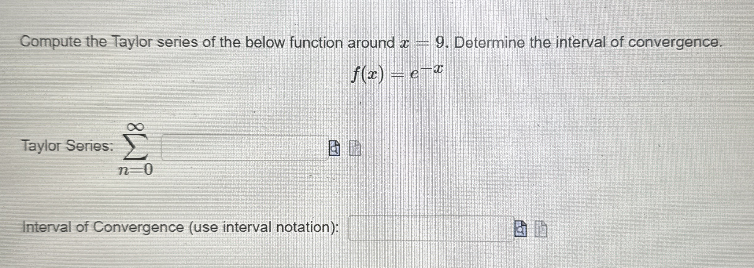 Solved Compute the Taylor series of the below function | Chegg.com