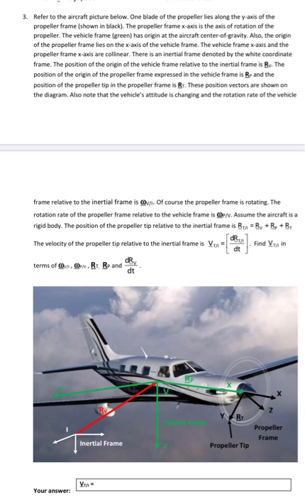 Solved 3. Refer to the aircraft picture below. One blade of | Chegg.com