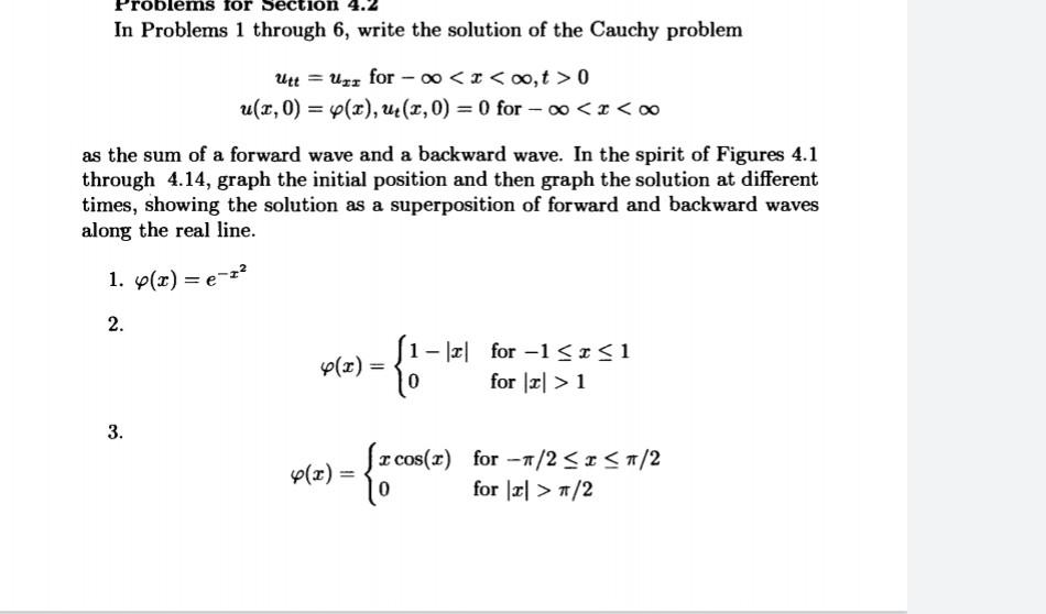 Solved roblems for Section 4.2 In Problems 1 through 6, | Chegg.com Solved roblems for Section 4.2 In Problems 1 through 6, | Chegg.com