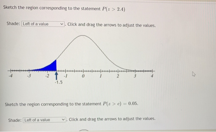 Solved Sketch the region corresponding to the statement P(Z | Chegg.com