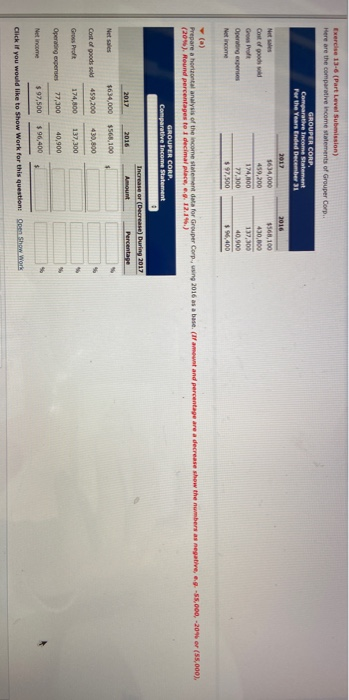 Solved Exercise 13-6 (Part Level Submission) Here are the | Chegg.com
