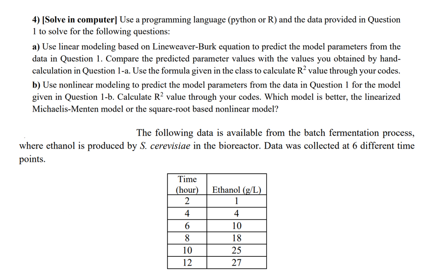 Solved [Solve in computer] ﻿Use a programming language | Chegg.com