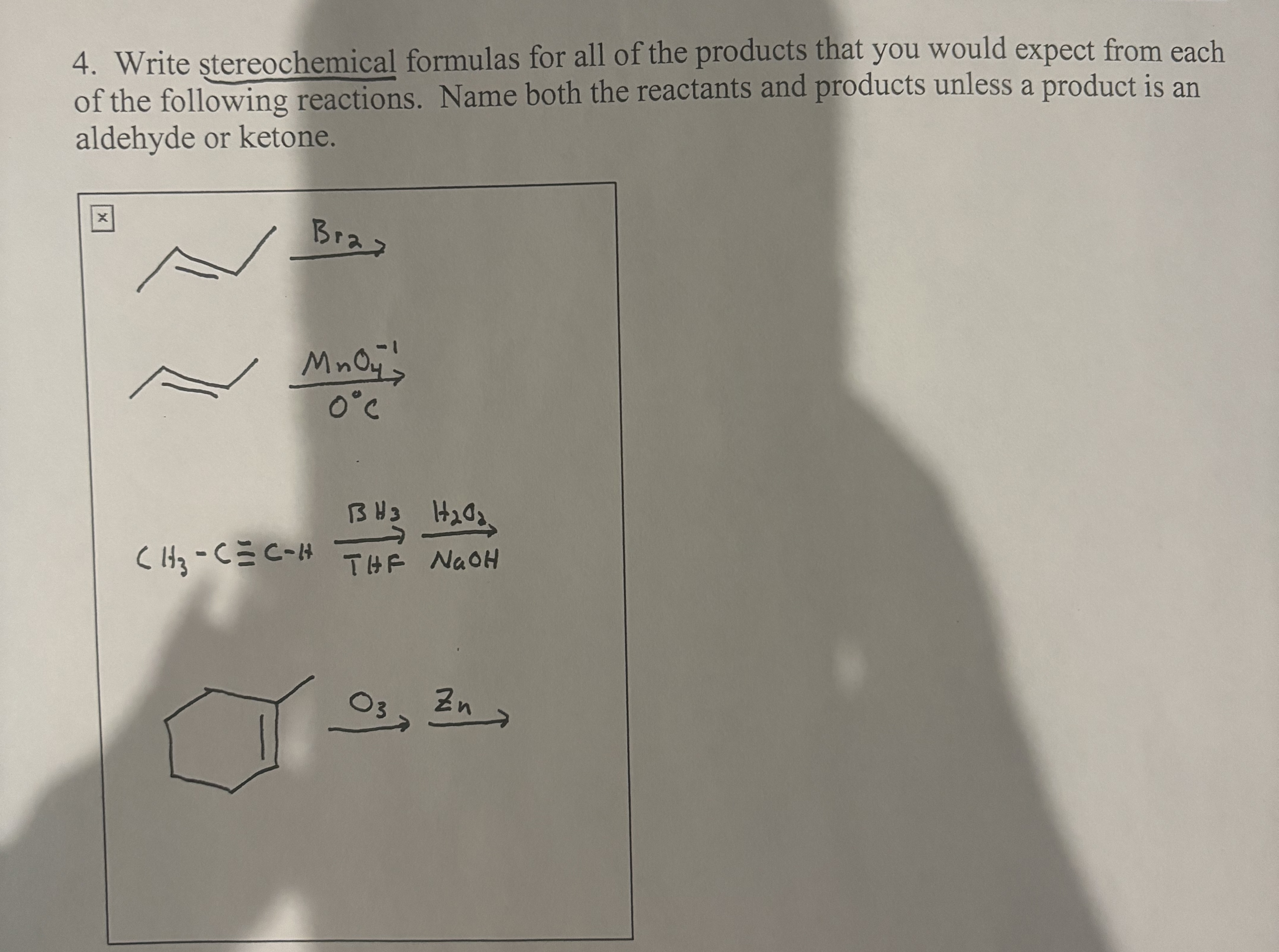 Solved by an EXPERT How to solve Write stereochemical formulas for all ...