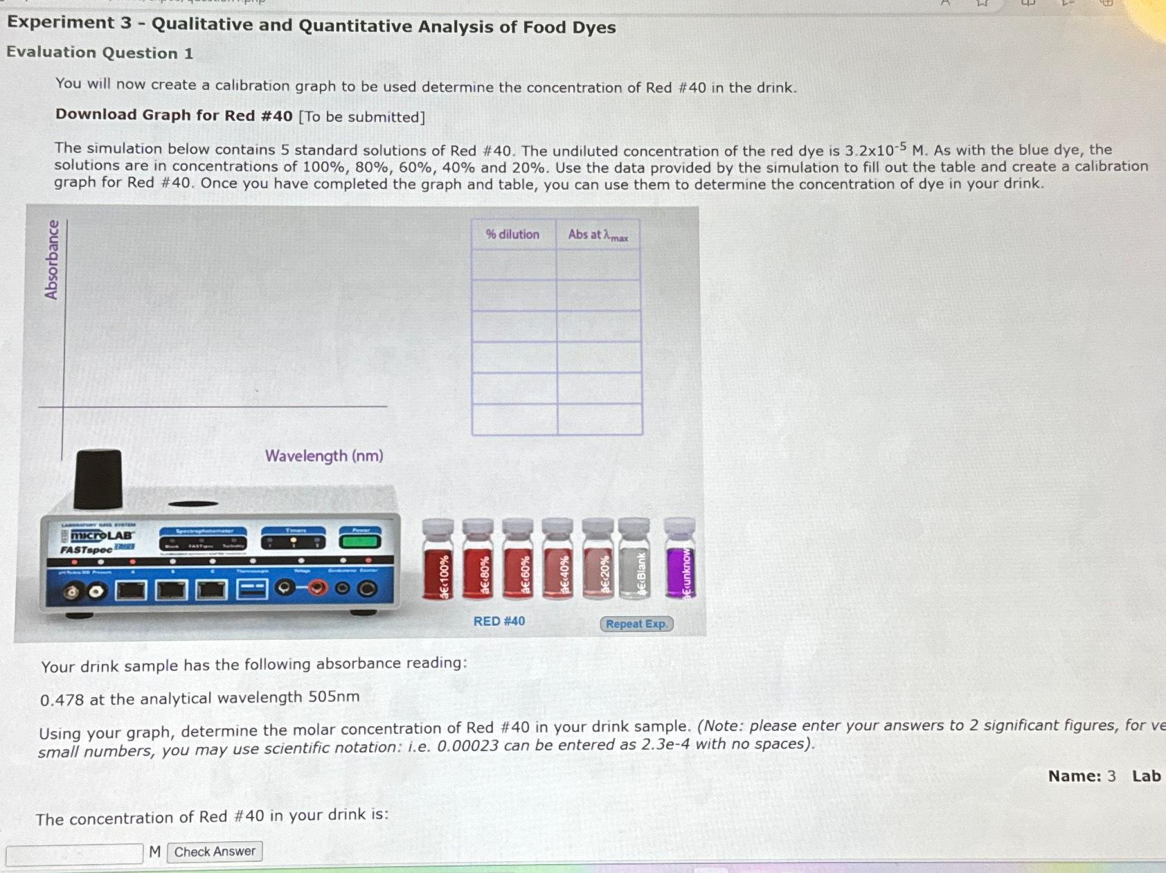 Solved Experiment 3 - ﻿Qualitative and Quantitative Analysis | Chegg.com