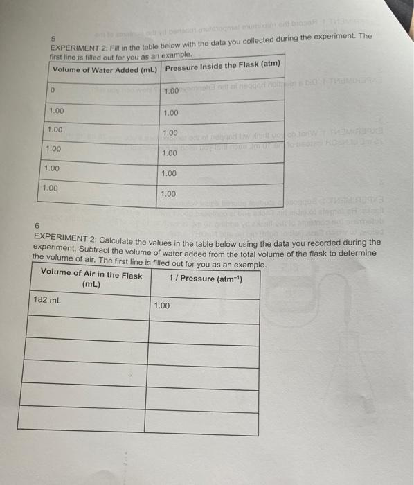 Solved 3 EXPERIMENT 1: What do you think will happen to the | Chegg.com