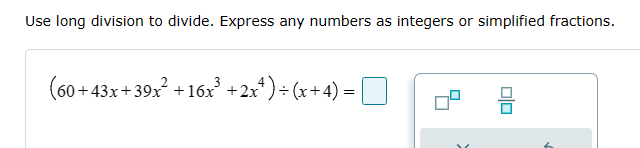 Solved Use long division to divide. Express any numbers as | Chegg.com