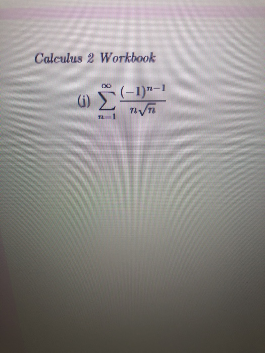 Solved Calculus 2 Workbook | Chegg.com