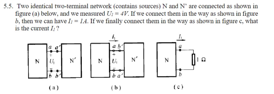 5.5. ﻿Two identical two-terminal network (contains | Chegg.com