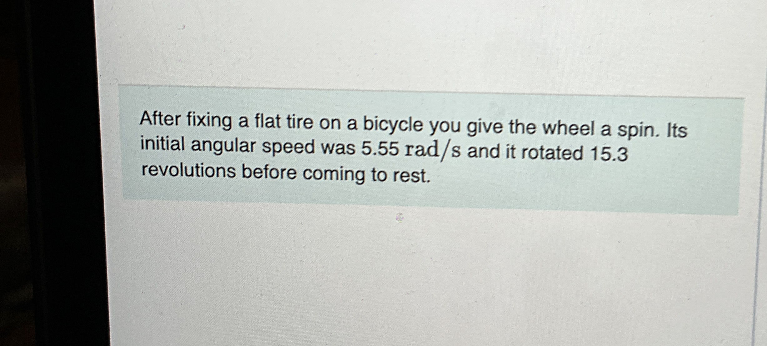 High Quality SOLUTION After fixing a flat tire on a bicycle you give the | Chegg.com