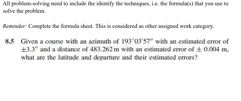 Solved All problem-solving need to include the identify the | Chegg.com