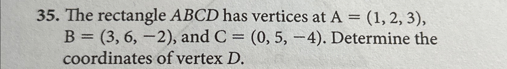 Solved The rectangle ABCD has vertices at | Chegg.com