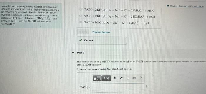Solved Review Constants Periodic Table In analytical | Chegg.com