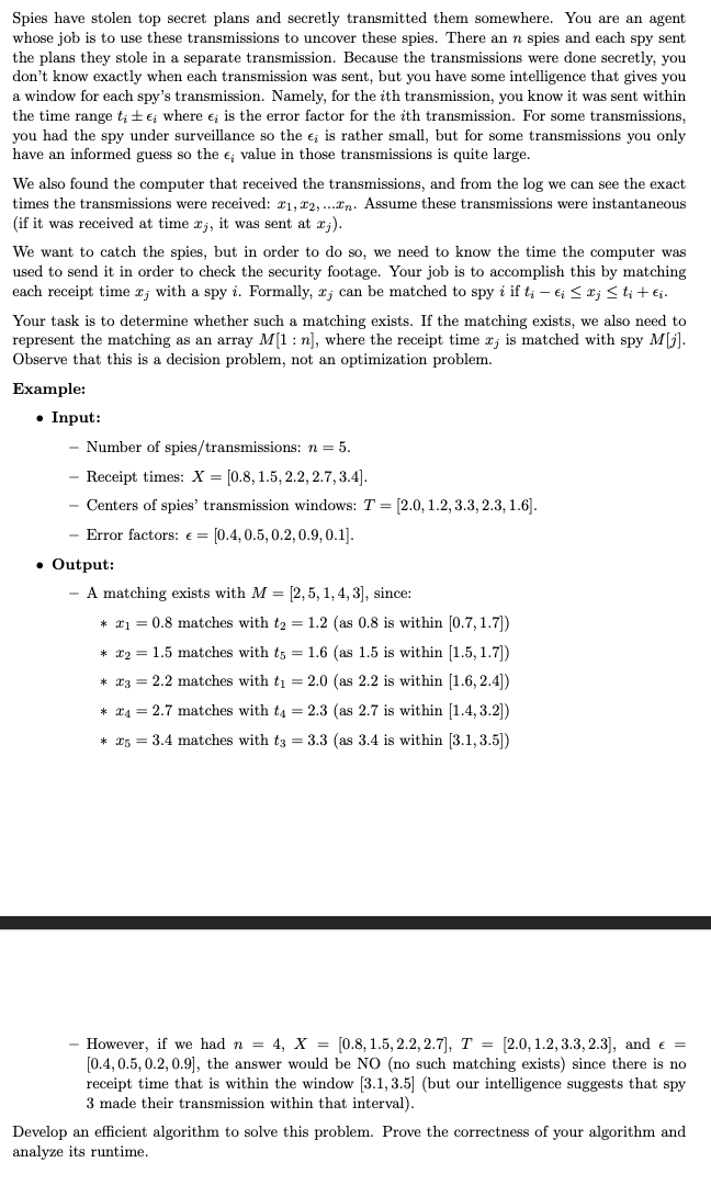 Solved Spies have stolen top secret plans and secretly | Chegg.com