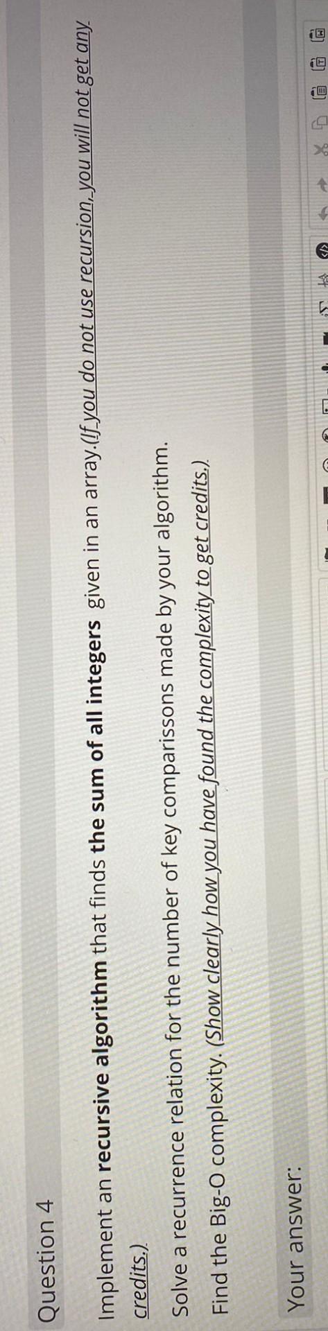 Solved Question 3 Write a method is Sorted() that accepts a | Chegg.com