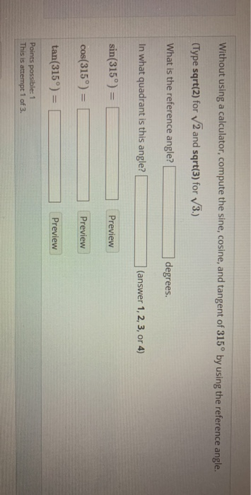 Solved Find t for the following terminal points, 0 | Chegg.com