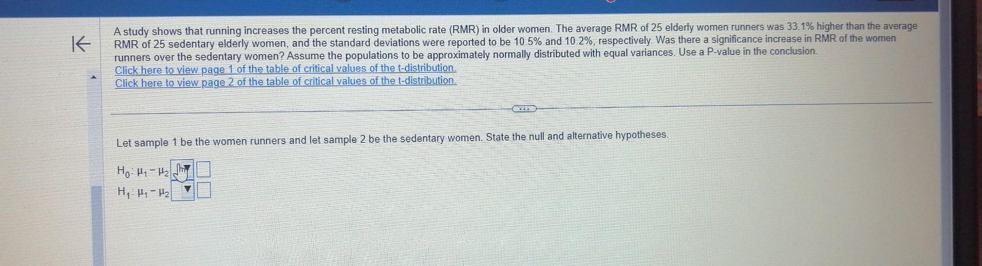 Solved A study shows that running increases the percent | Chegg.com