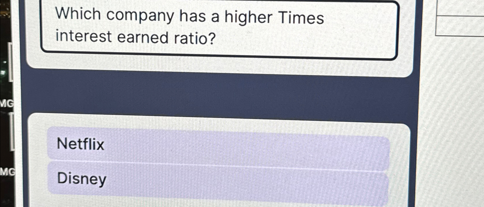 Solved Which company has a higher Times interest earned | Chegg.com