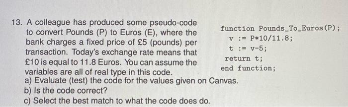 Solved Proof and correctness. The following questions are | Chegg.com